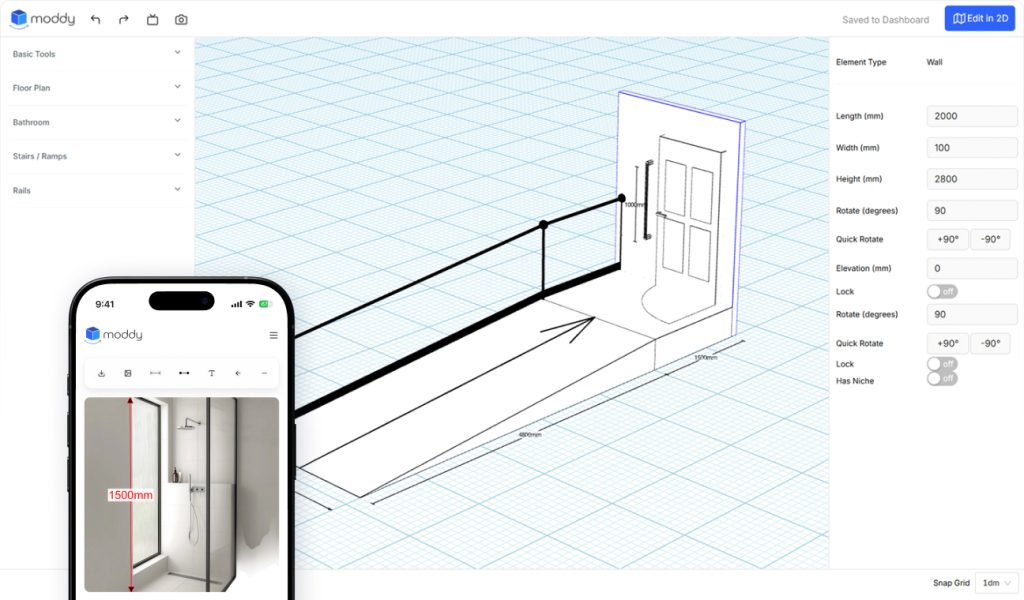 Moddy | OT Home Modification Drawing Software